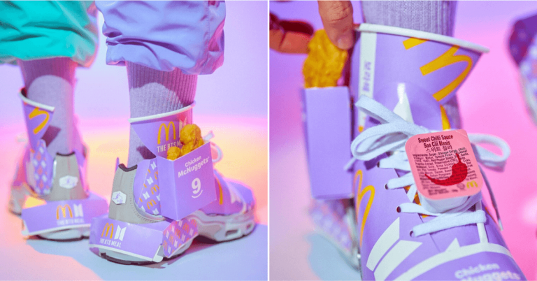 BTS Custom Sneakers Using Meal Packaging - TripZilla