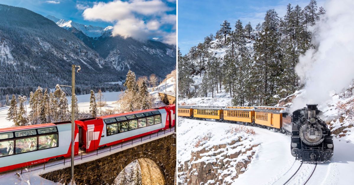 12 Best Winter Train Rides Around the World, From Switzerland to Japan